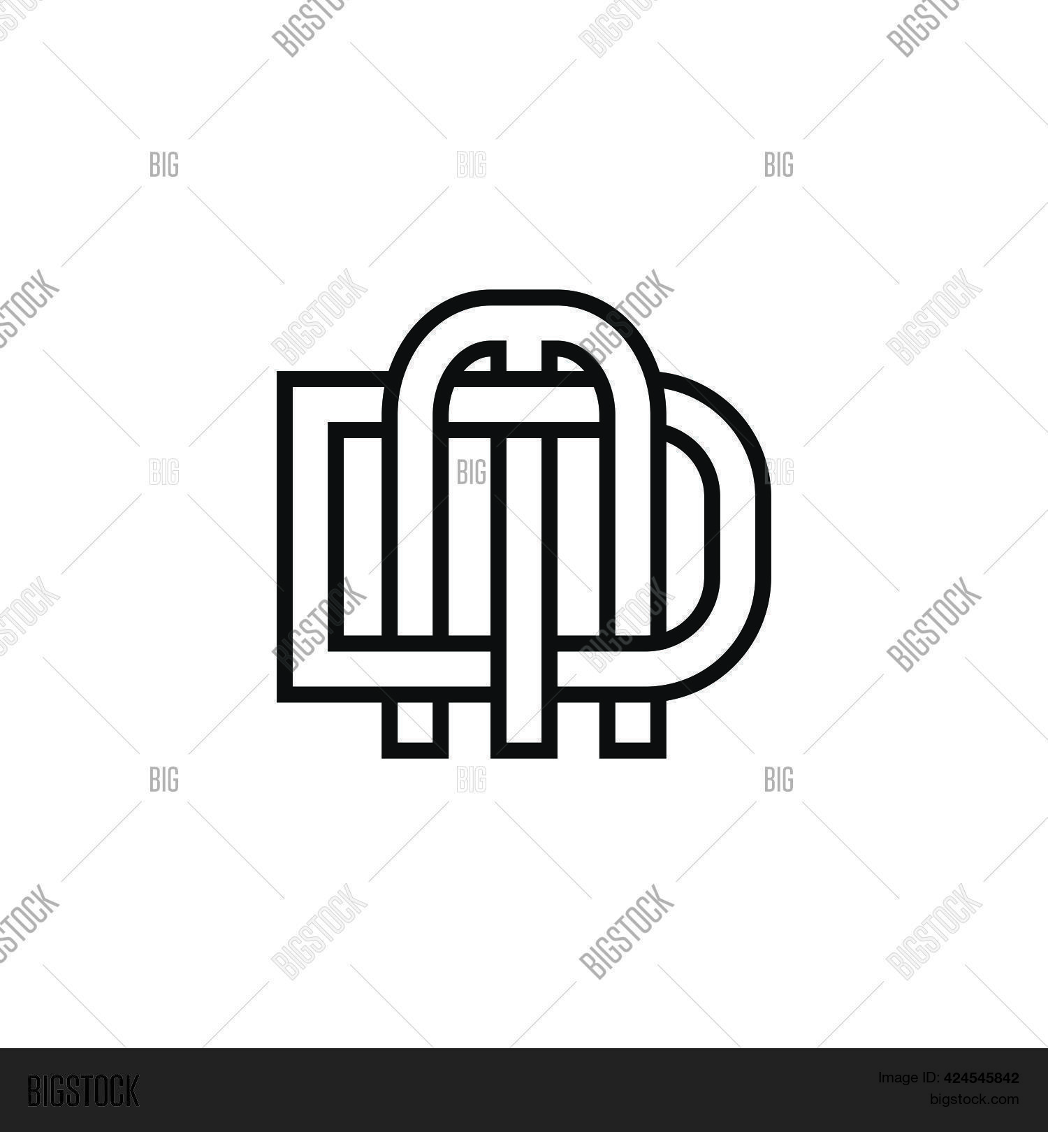 Simple Letter Md Vector & Photo (Free Trial) | Bigstock