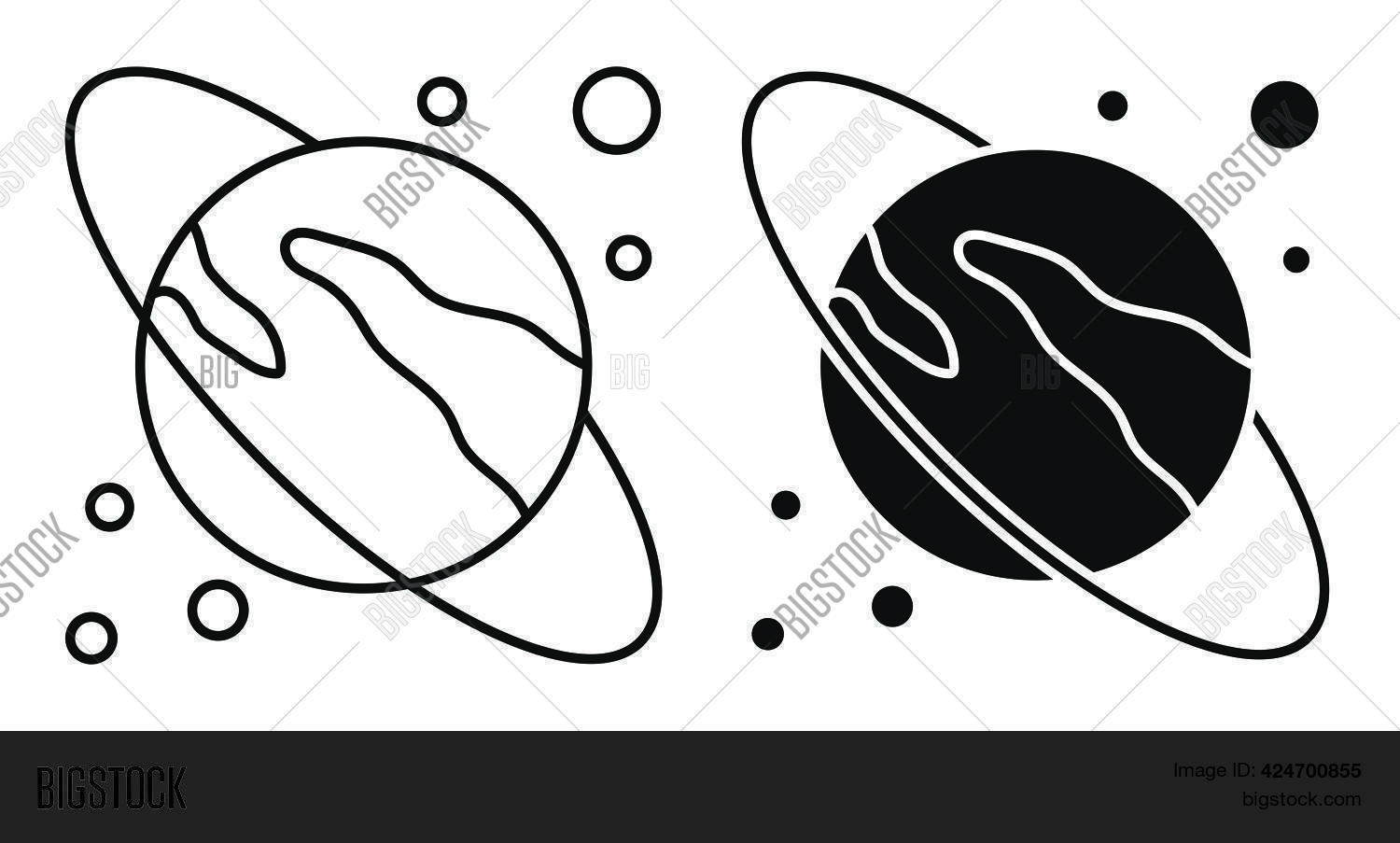 Planet Saturn Ring Vector & Photo (Free Trial) | Bigstock