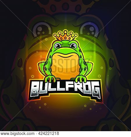 Bullfrog Mascot Vector & Photo (Free Trial) | Bigstock