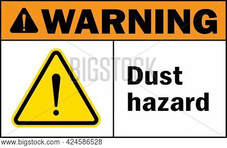 Dust Hazard Warning Vector & Photo (Free Trial) | Bigstock