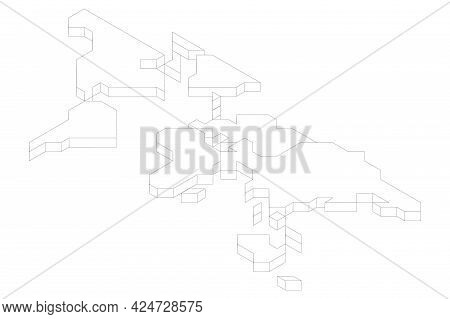 3d White Isometric Vector & Photo (Free Trial) | Bigstock
