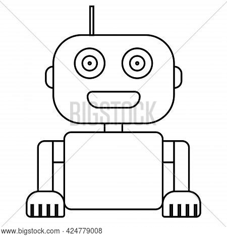 Top Half Simple Robot Vector & Photo (Free Trial) | Bigstock
