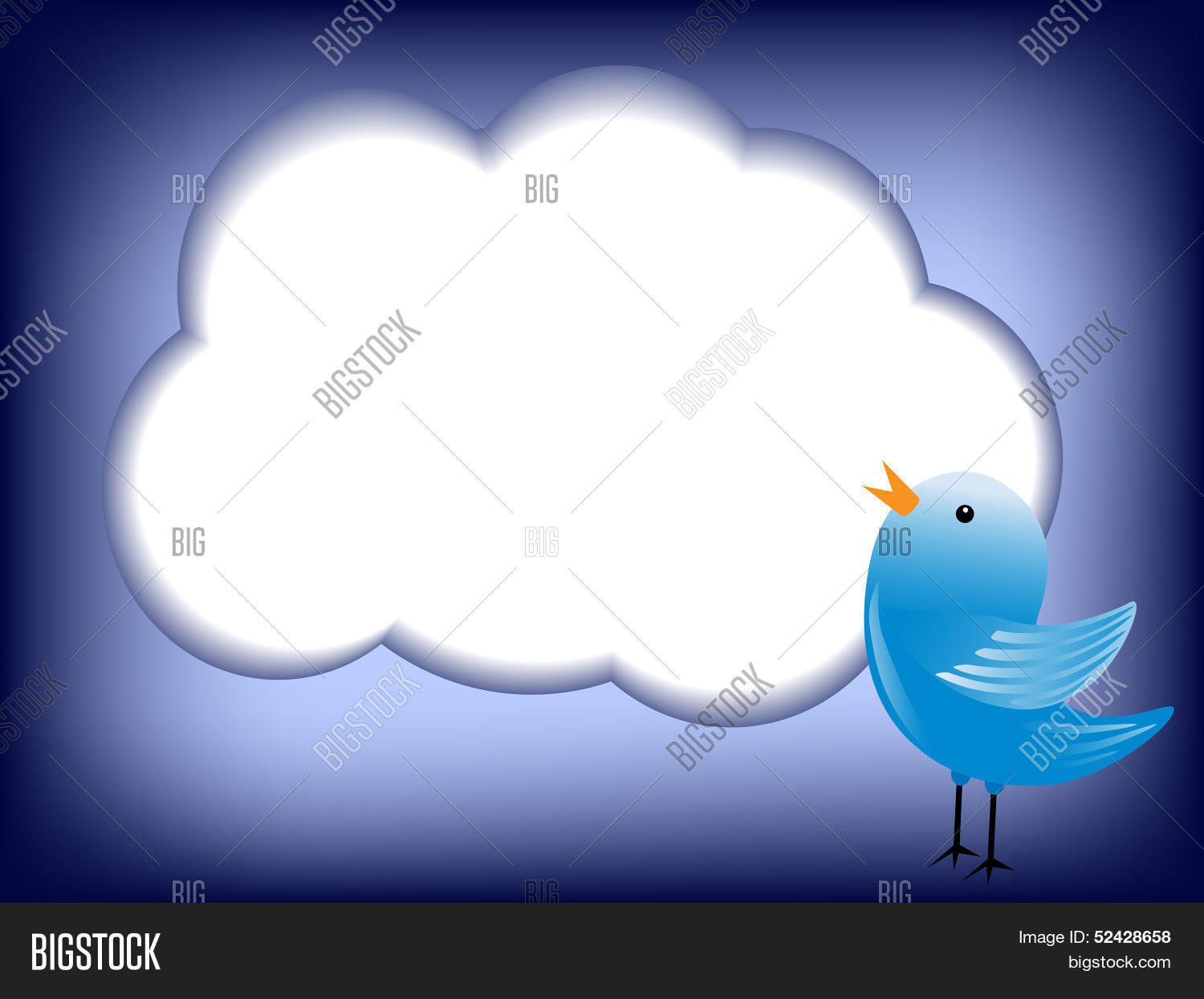 Tweet Cloud Vector & Photo (Free Trial) | Bigstock