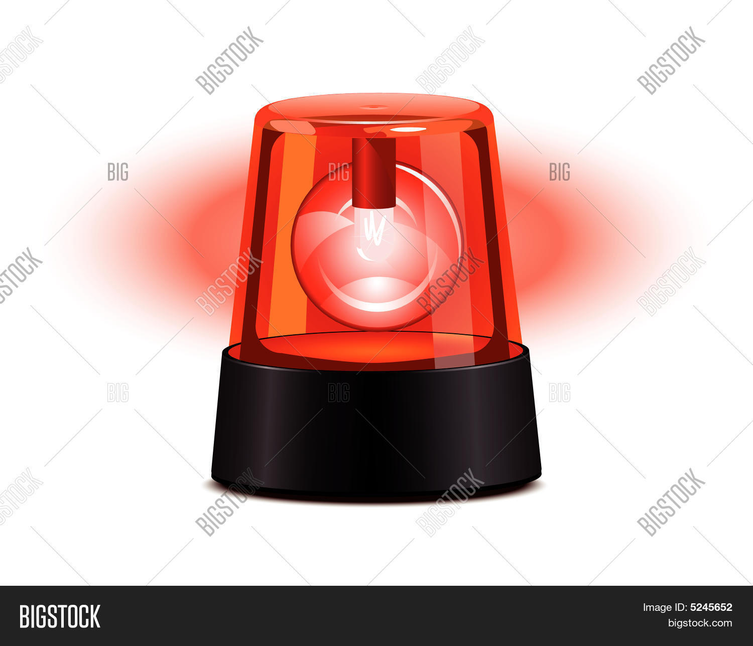 Red Flashing Light Vector & Photo (Free Trial) | Bigstock