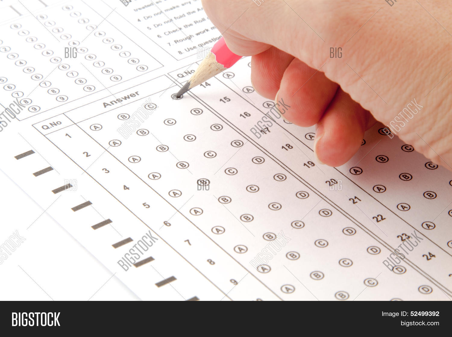 Answers Test Image & Photo (Free Trial) | Bigstock