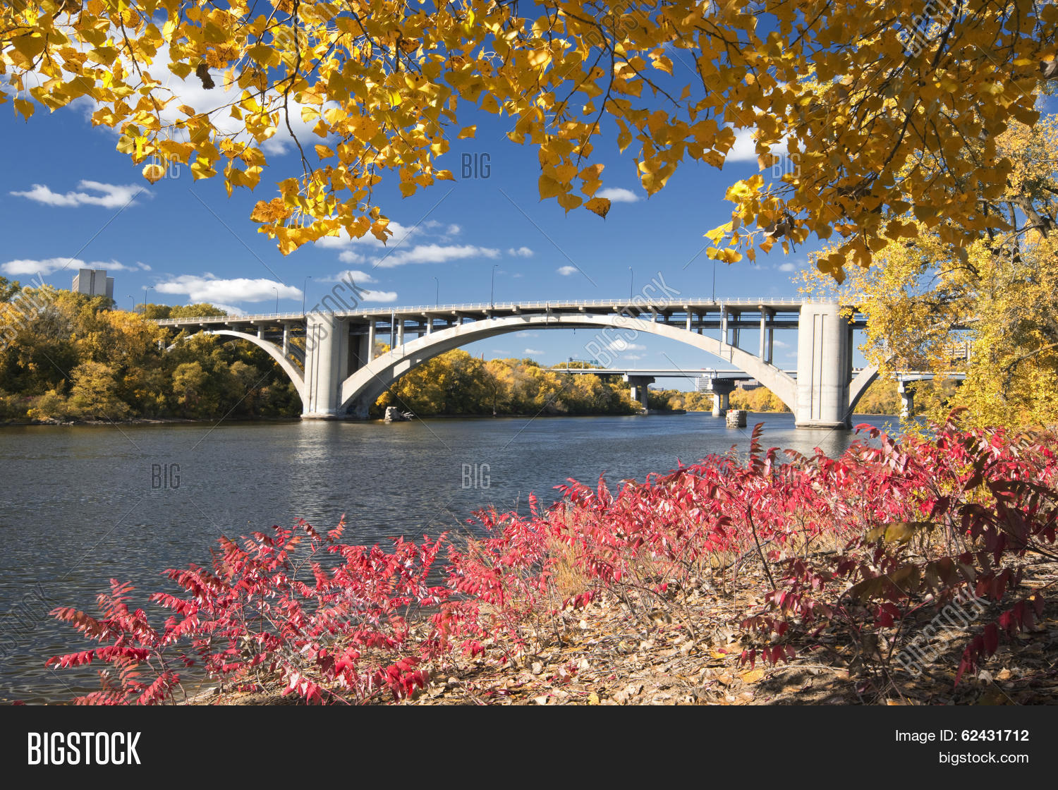 Autumn Colors Bridge Image & Photo (Free Trial) | Bigstock