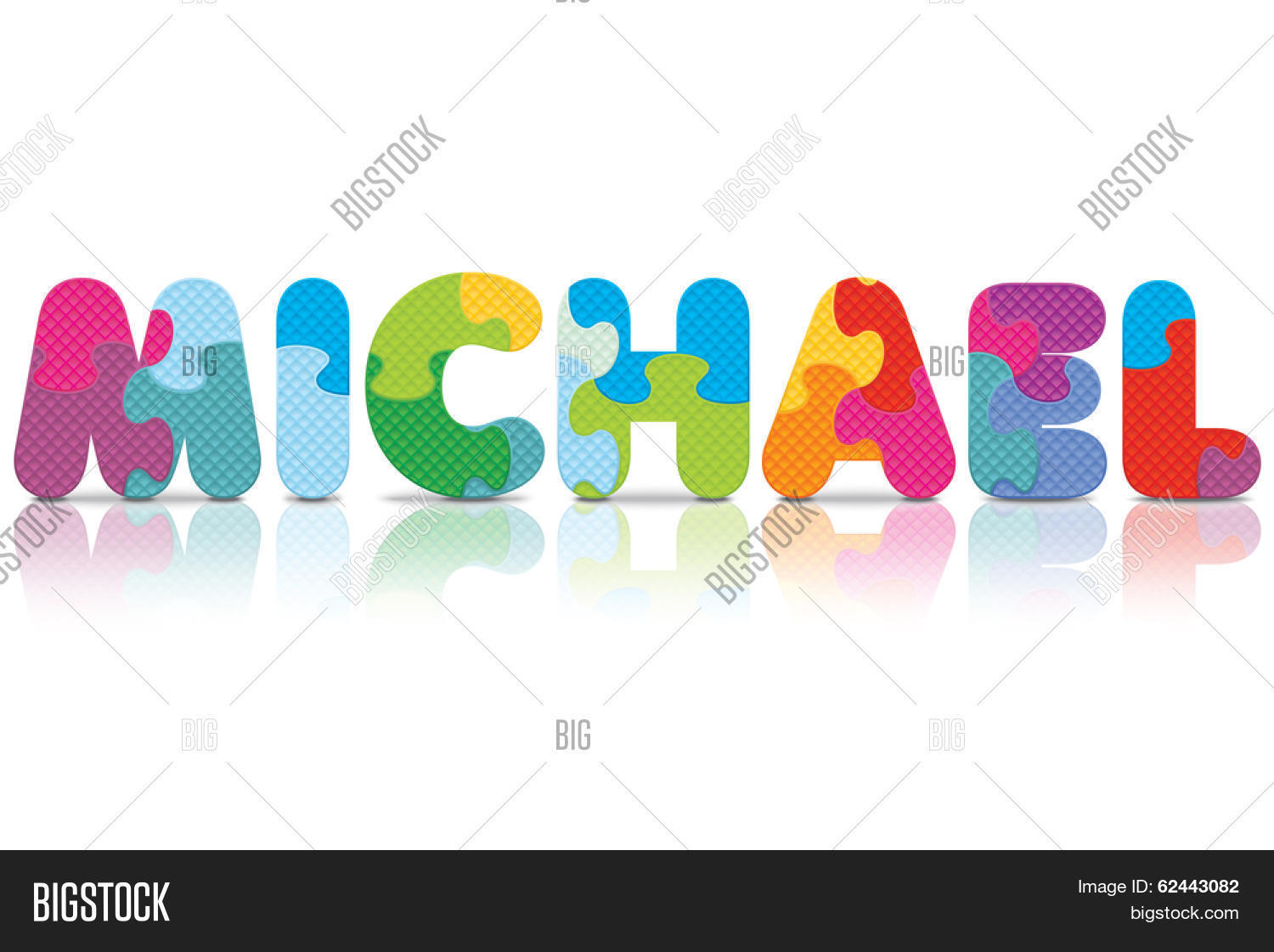 MICHAEL Written Vector & Photo (Free Trial) | Bigstock