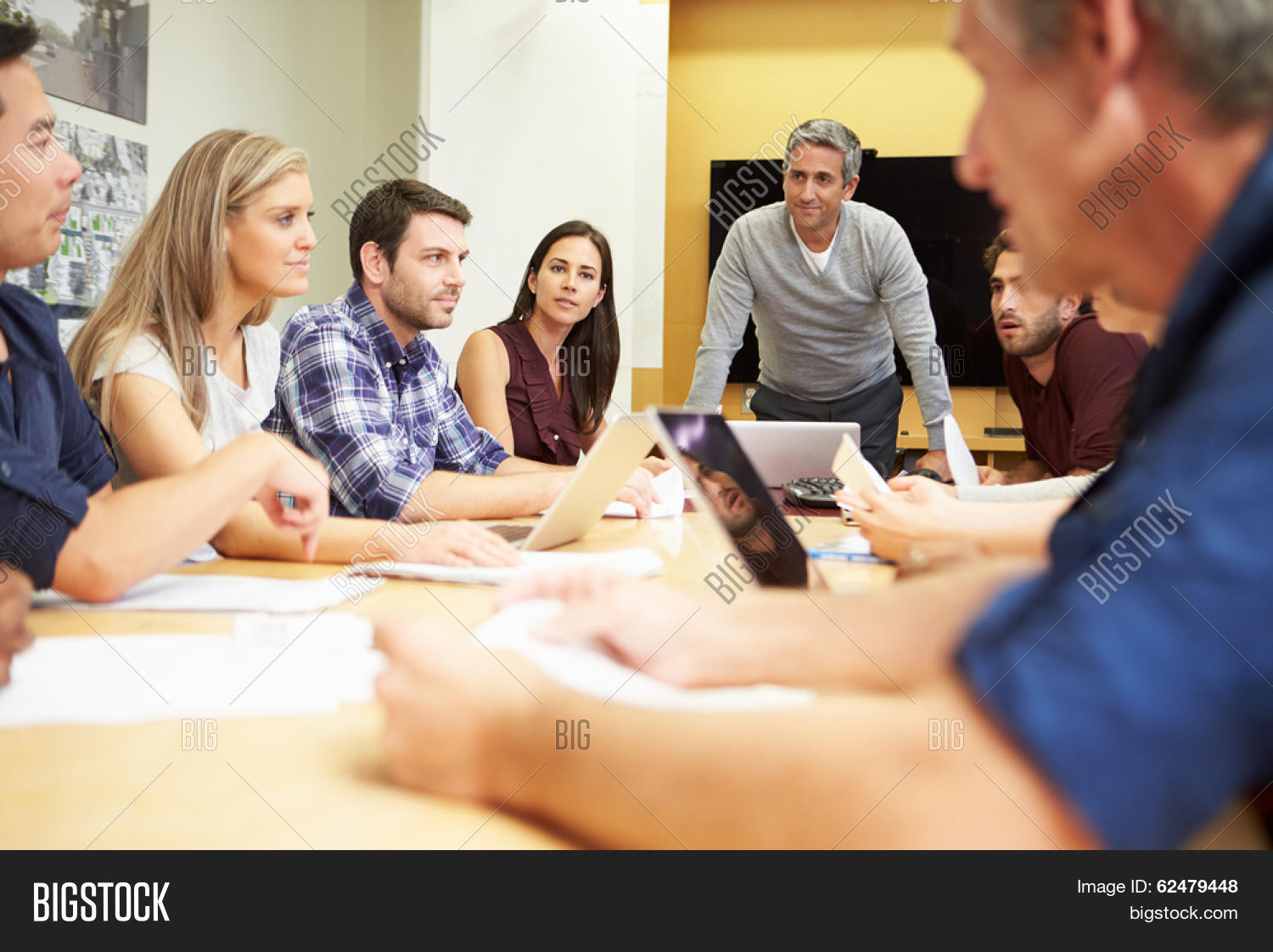 Male Boss Addressing Image & Photo (Free Trial) | Bigstock