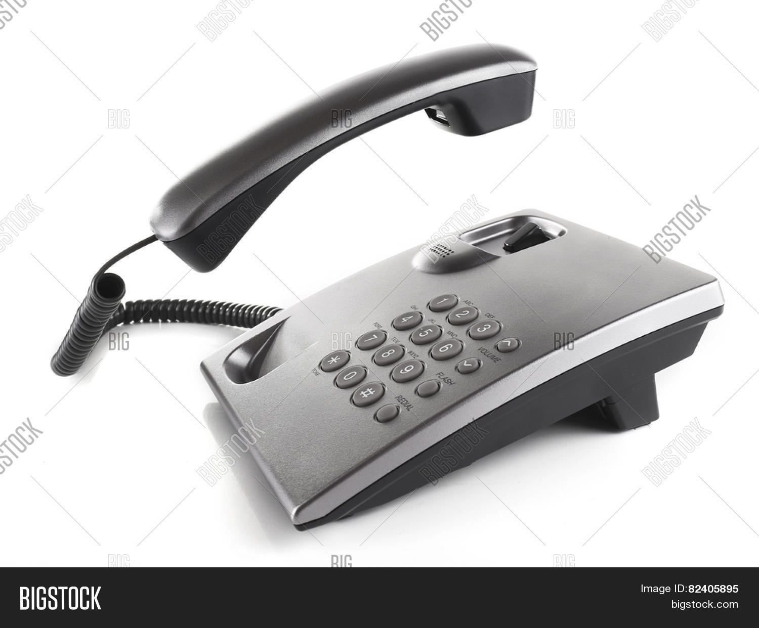 Telephone Set Isolated Image & Photo (Free Trial) | Bigstock