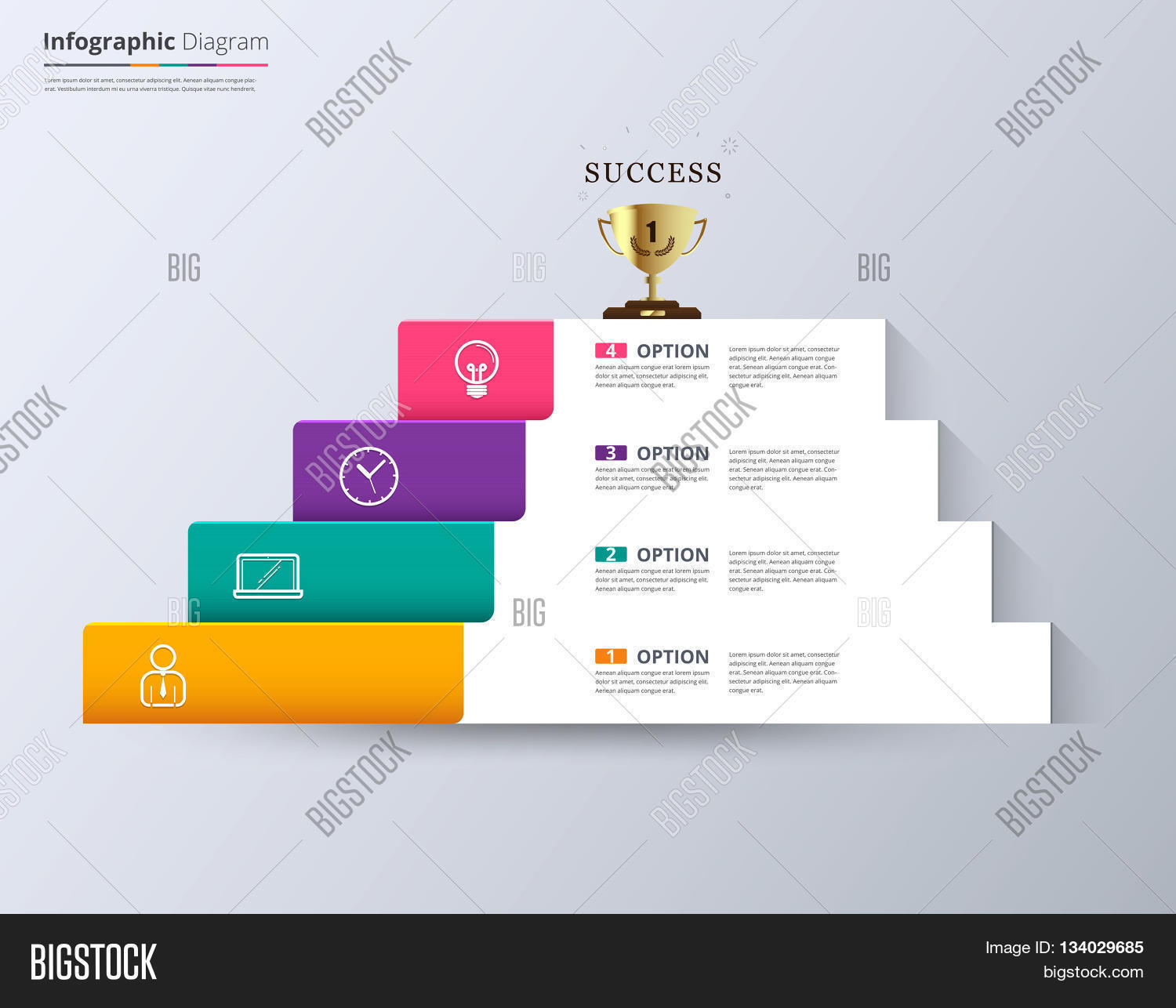 Stair Success Vector & Photo (Free Trial) | Bigstock