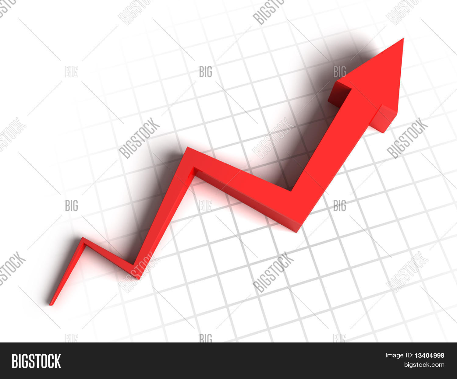Red Arrow Graph Image & Photo (Free Trial) | Bigstock
