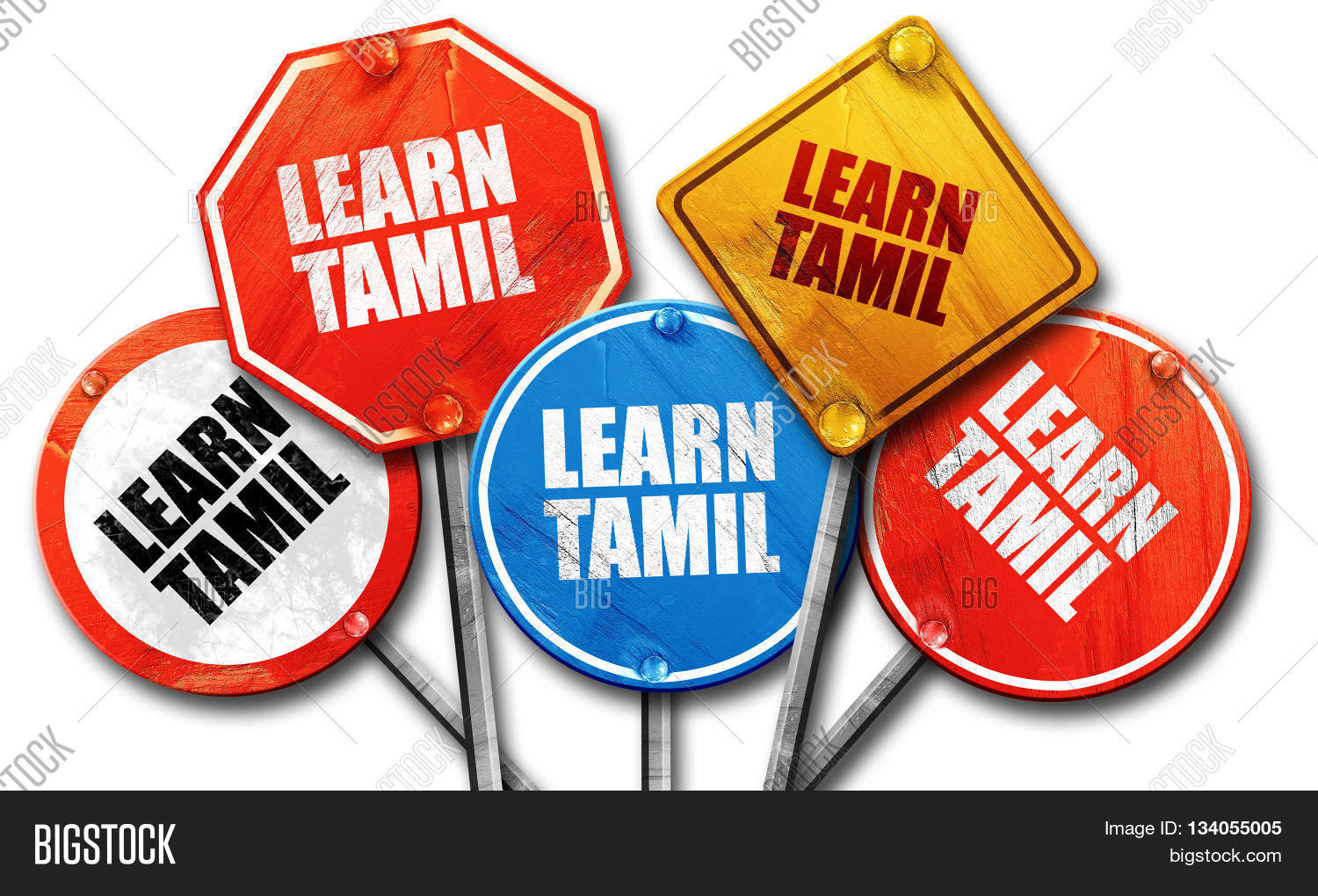 Learn Tamil, 3D Image & Photo (Free Trial) | Bigstock