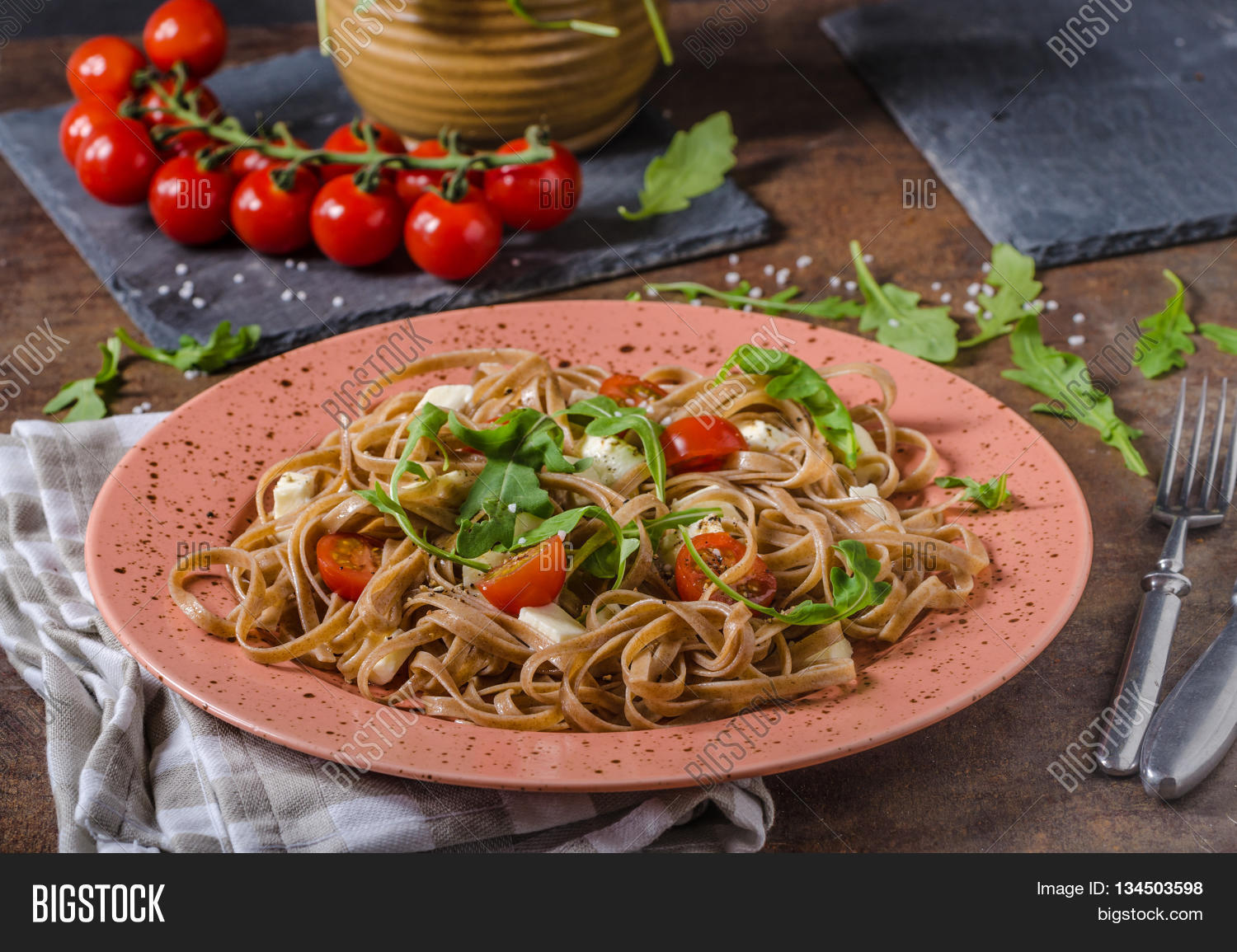 Spaghetti Mozzarella, Image & Photo (Free Trial) | Bigstock