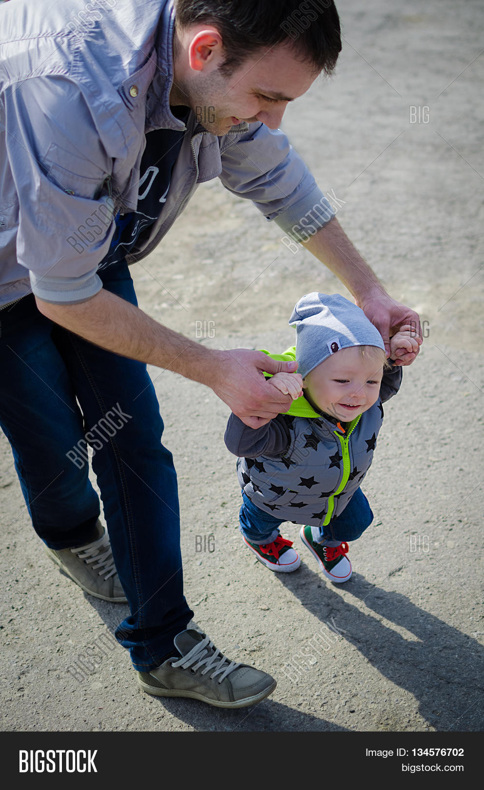 Father Helping His Son Image & Photo (Free Trial) | Bigstock