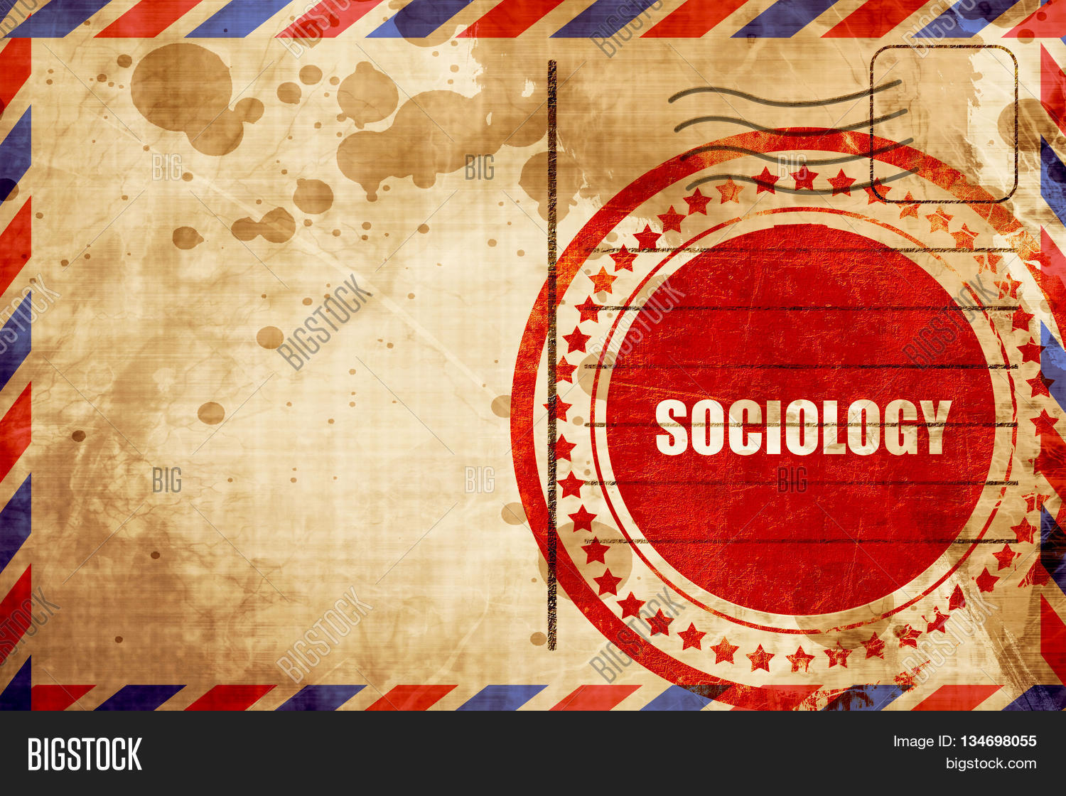 Sociology, Red Grunge Image & Photo (Free Trial) | Bigstock