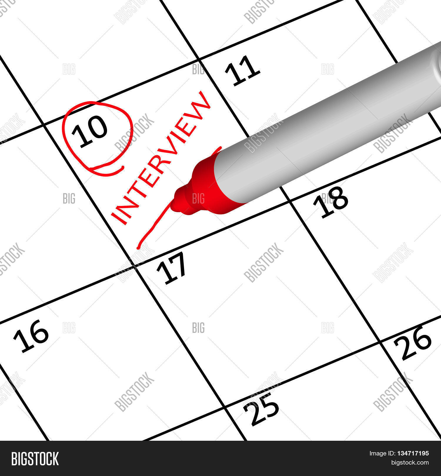 Red Mark Schedule Image & Photo (Free Trial) | Bigstock