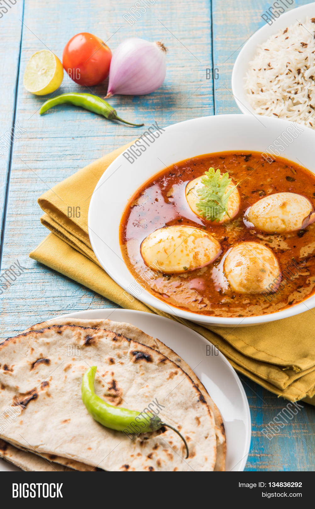 Egg Curry Roti/chapati Image & Photo (Free Trial) | Bigstock