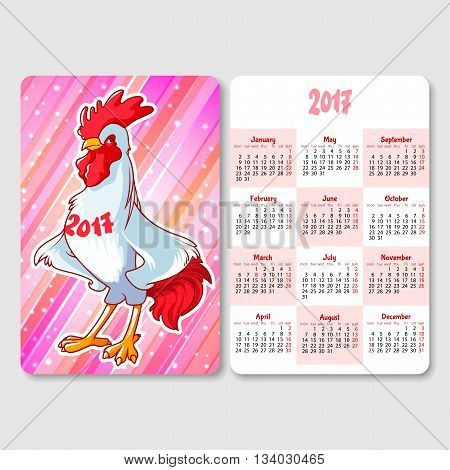 Calendar Rooster - Vector & Photo (Free Trial) | Bigstock