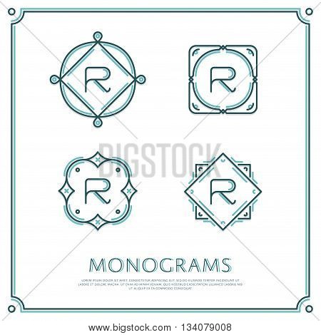 Line Letter R Vector & Photo (Free Trial) | Bigstock