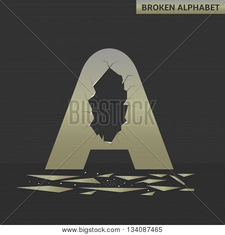 Broken Letter. Mirror Vector & Photo (Free Trial) | Bigstock