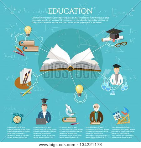 Education Infographic Vector & Photo (Free Trial) | Bigstock