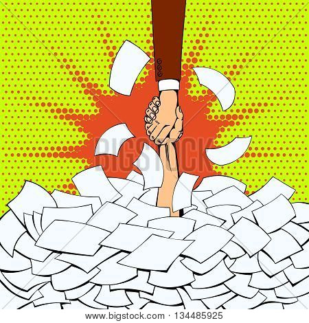 Helping Hand Office Vector & Photo (Free Trial) | Bigstock