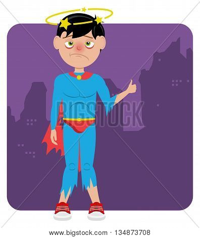 Sick Superhero Male Vector & Photo (Free Trial) | Bigstock