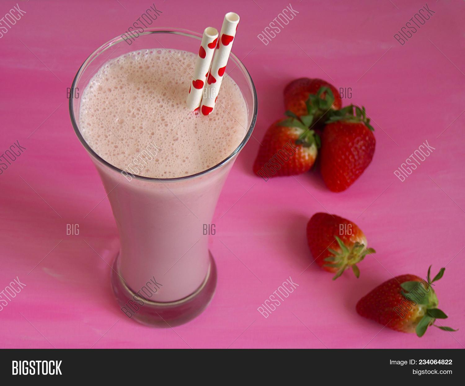 Strawberry Smoothie On Image & Photo (Free Trial) | Bigstock