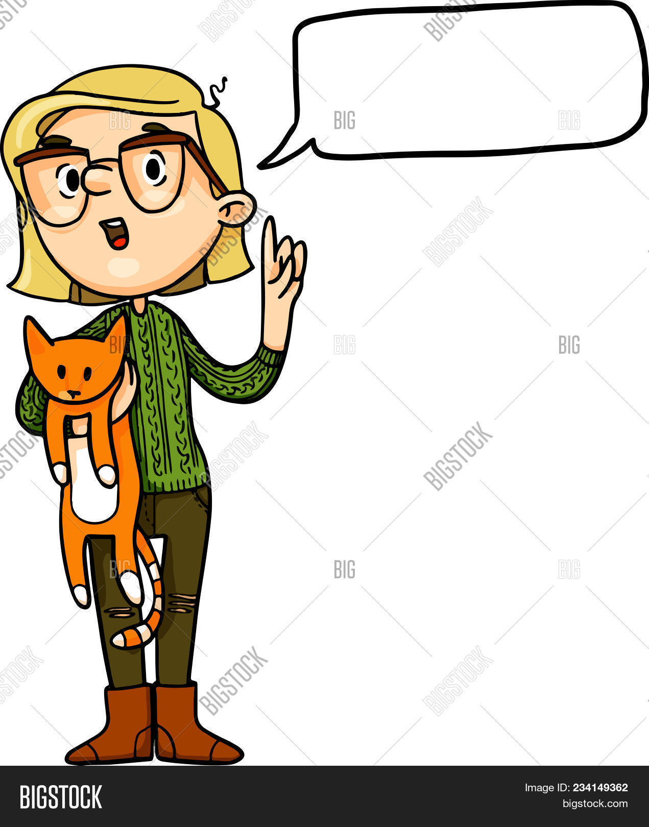 Cute Talking Cartoon Vector & Photo (Free Trial) | Bigstock