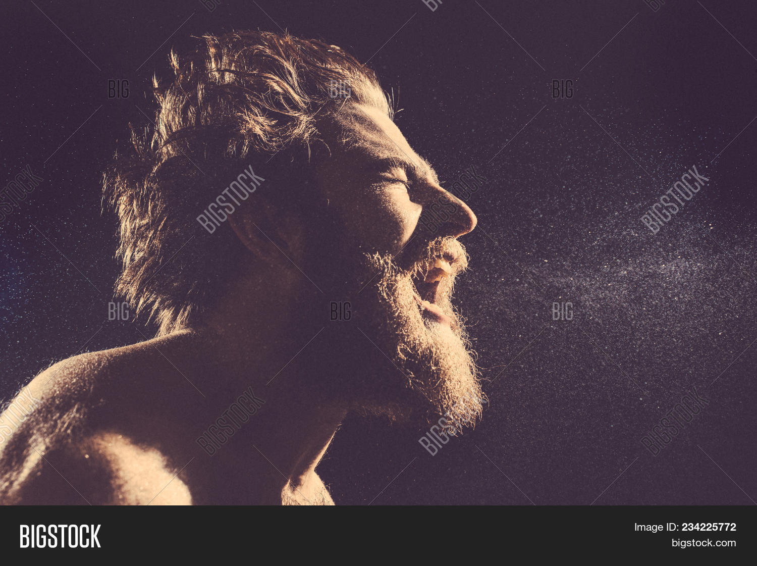 Bearded Man Angrily Image & Photo (Free Trial) | Bigstock