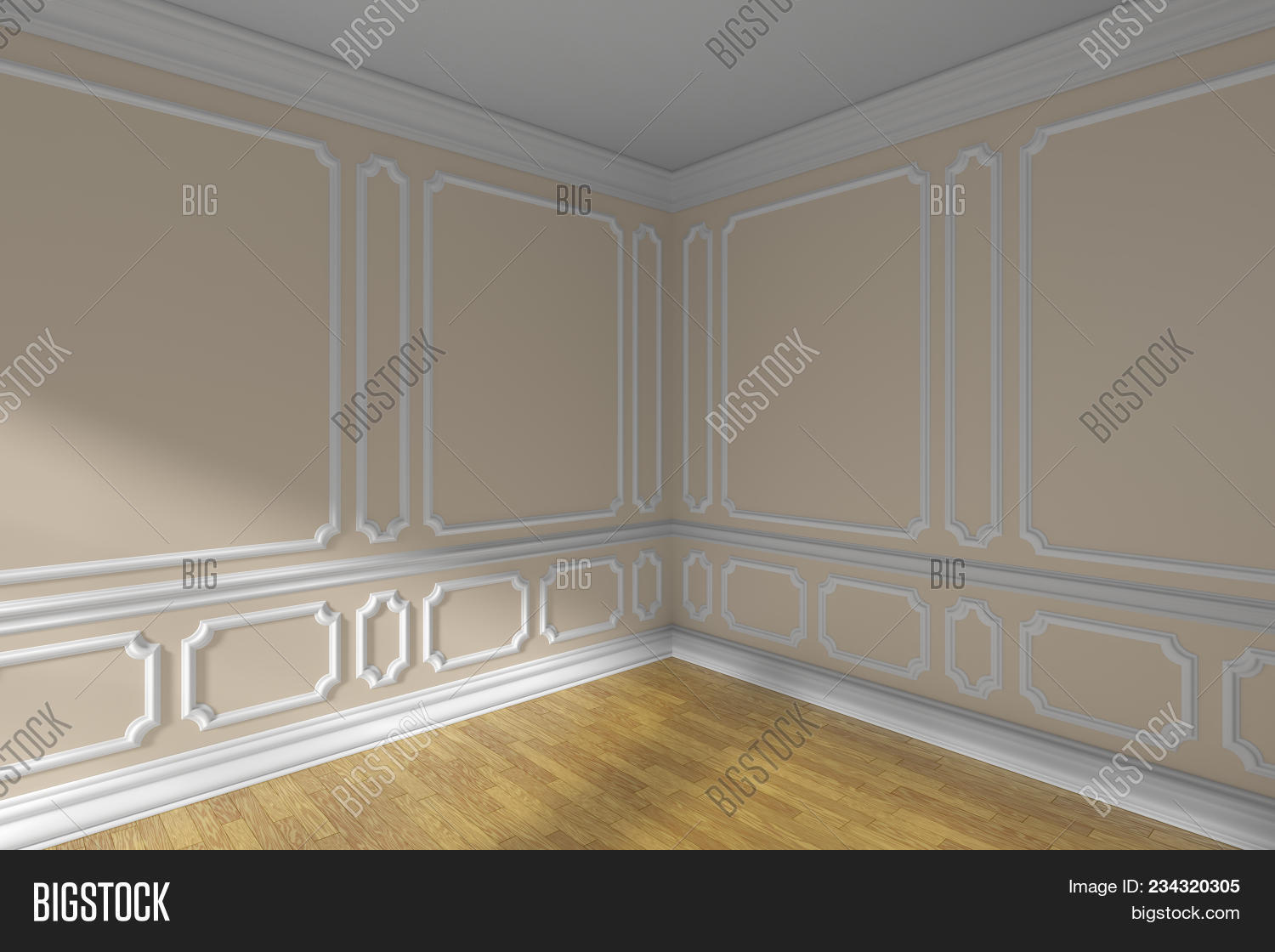 Beige Empty Room Image & Photo (Free Trial) | Bigstock
