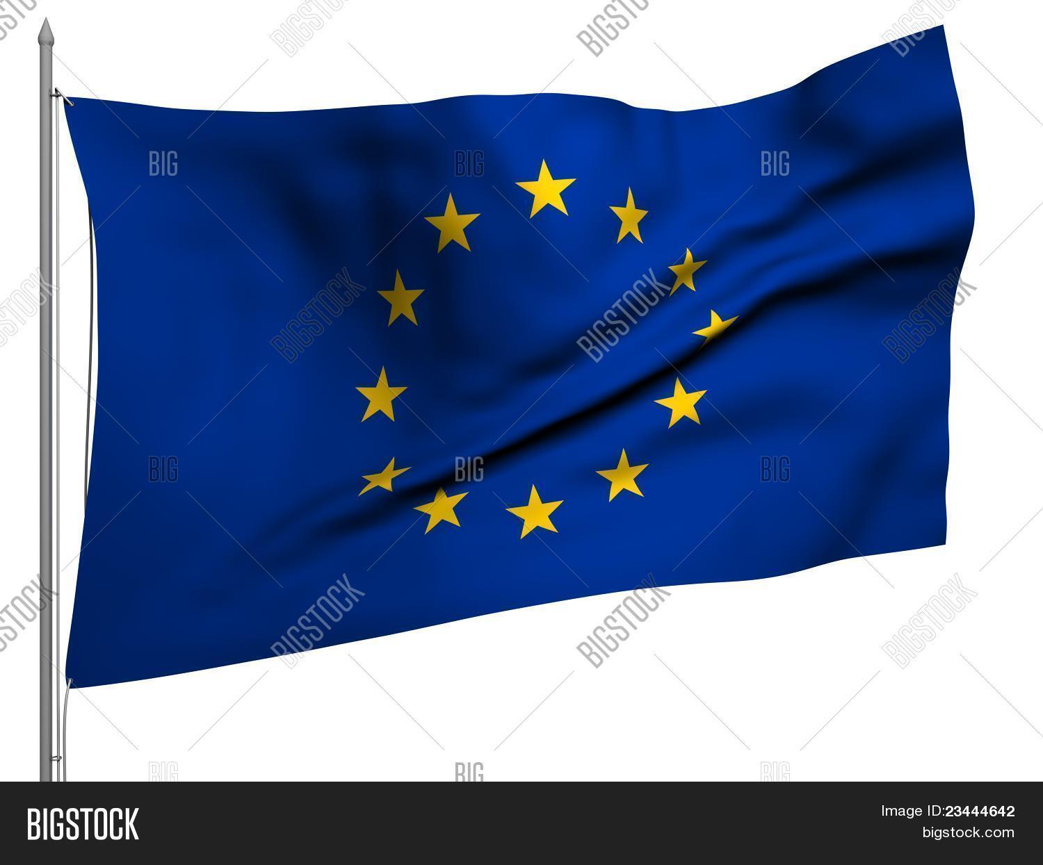 Flying Flag European Image & Photo (Free Trial) | Bigstock