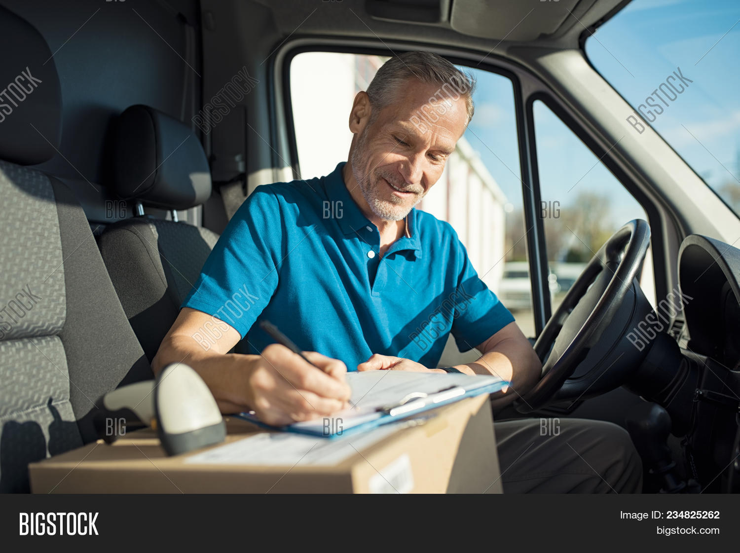 Happy Delivery Man Image & Photo (Free Trial) | Bigstock