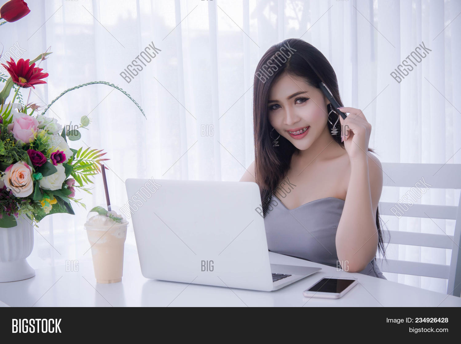 Smart Girl's Working Image & Photo (Free Trial) | Bigstock