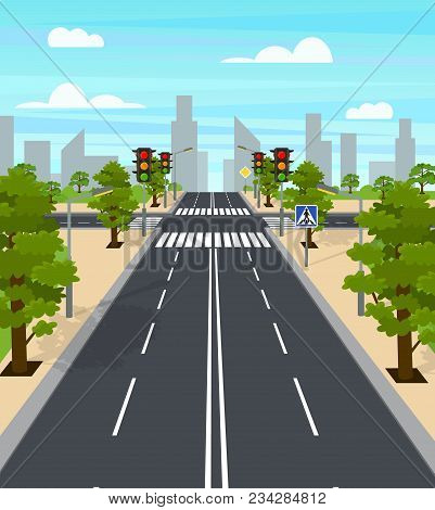 Cartoon City Vector & Photo (Free Trial) | Bigstock