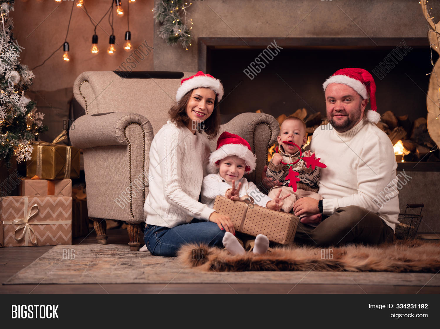 Photo Parents Santa's Image & Photo (Free Trial) | Bigstock
