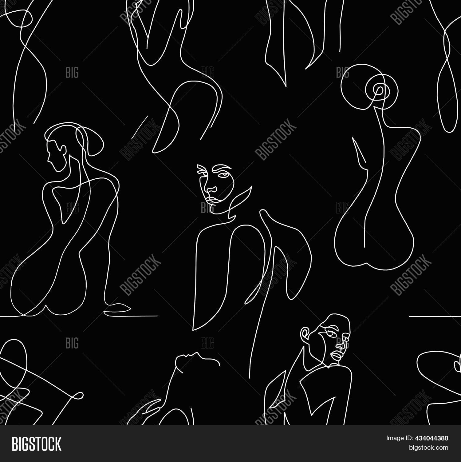 Abstract Drawing Women Image & Photo (Free Trial) | Bigstock
