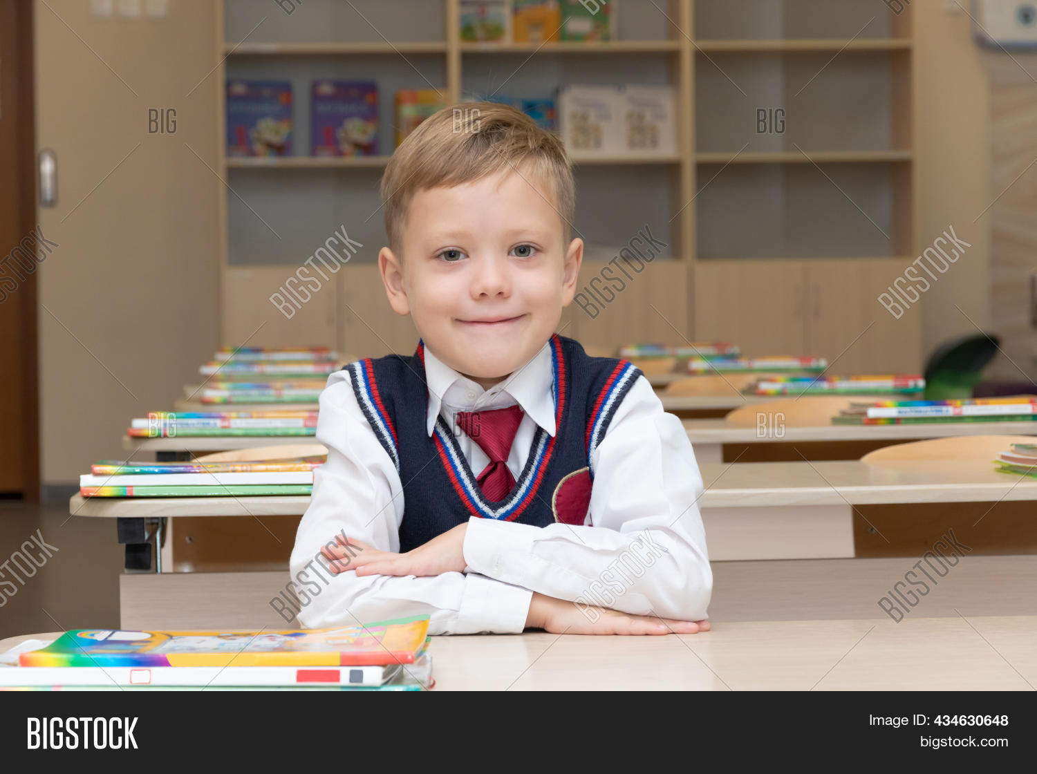 First-grader Boy Desk Image & Photo (Free Trial) | Bigstock