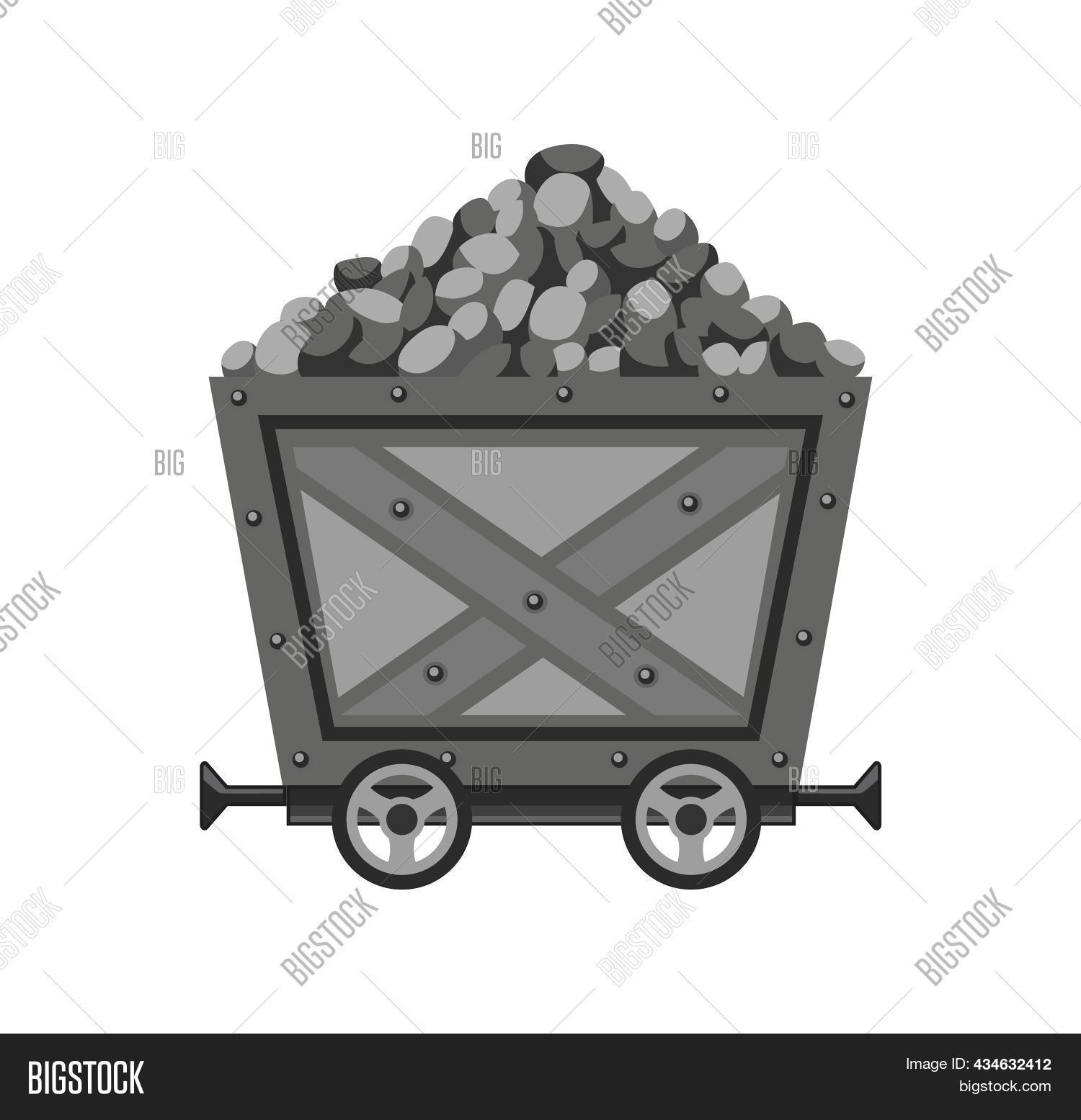 Metal Mine Cart Loaded Image & Photo (Free Trial) | Bigstock
