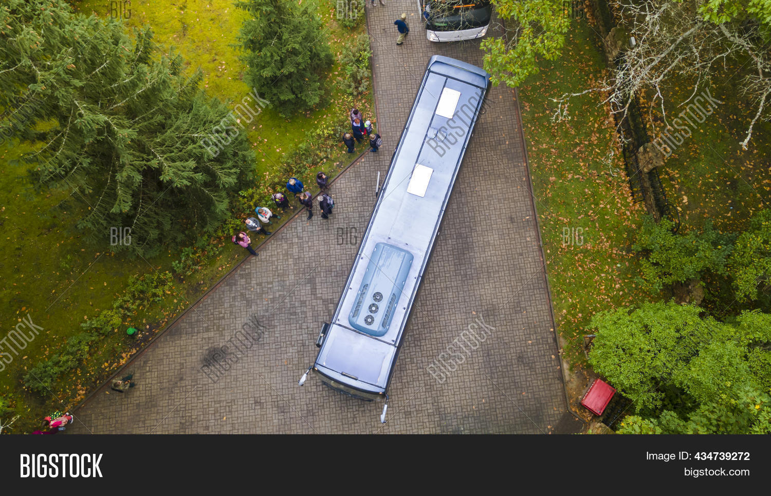 Aerial View Buses Image & Photo (Free Trial) | Bigstock