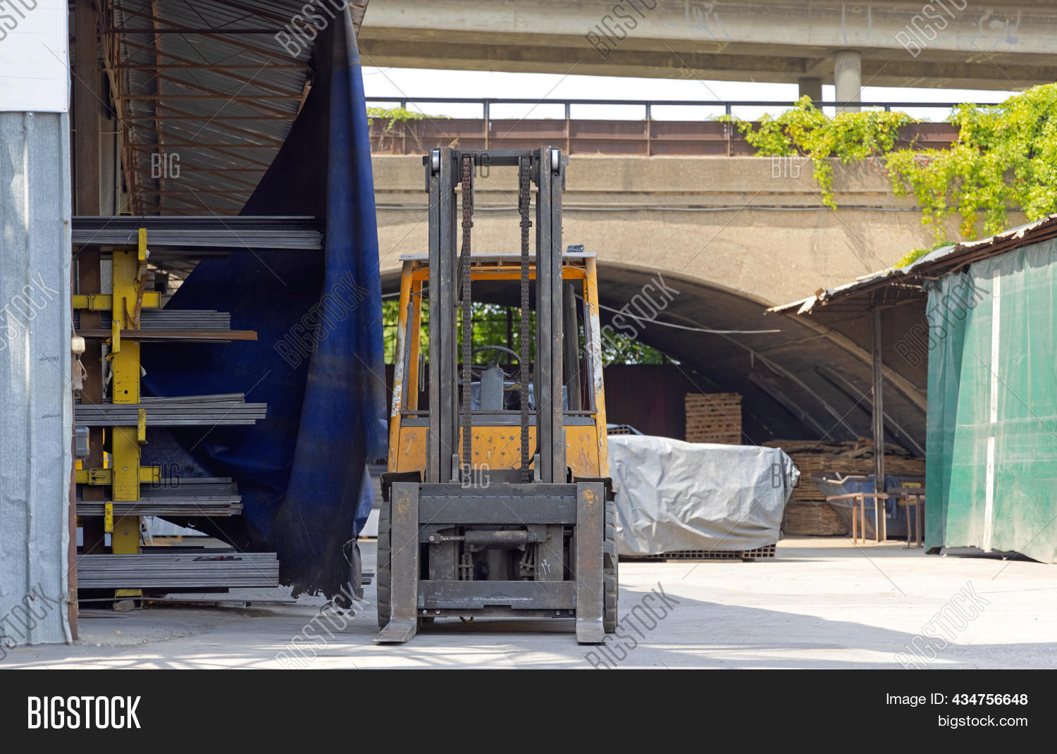 Front View Forklift Image & Photo (Free Trial) | Bigstock