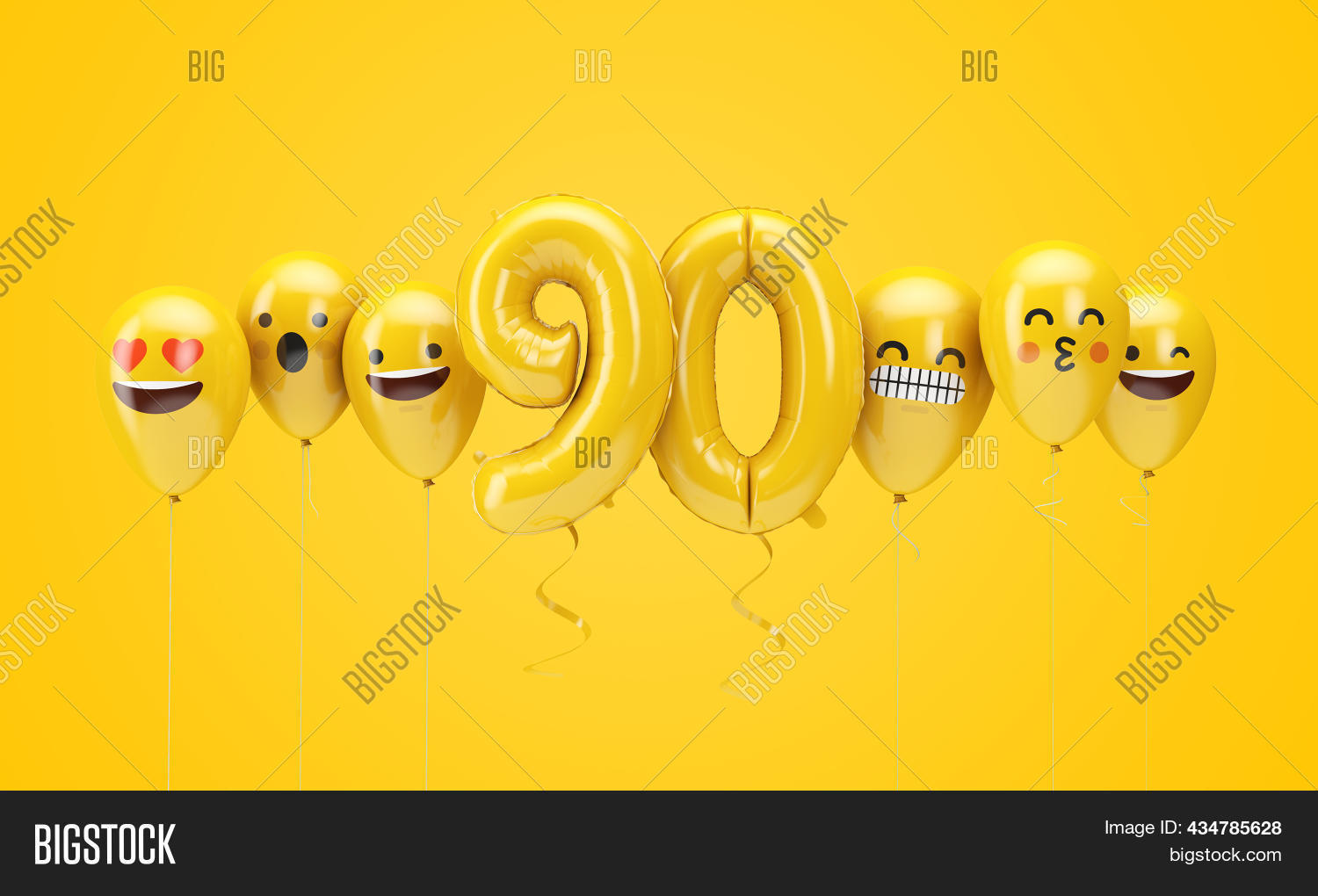 Number 90 Yellow Image & Photo (Free Trial) | Bigstock