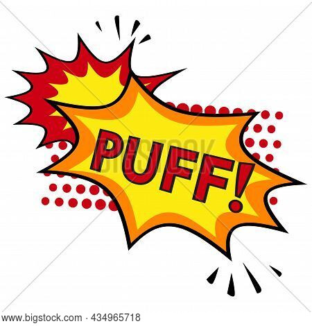 Comic Lettering Puff Vector & Photo (Free Trial) | Bigstock