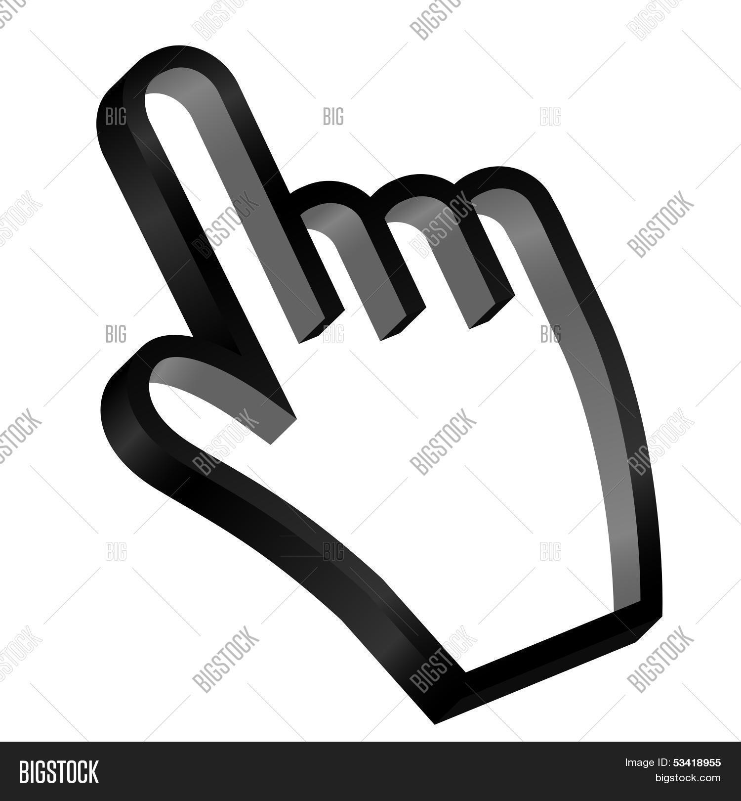 Mouse Hand Cursor Vector & Photo (Free Trial) | Bigstock