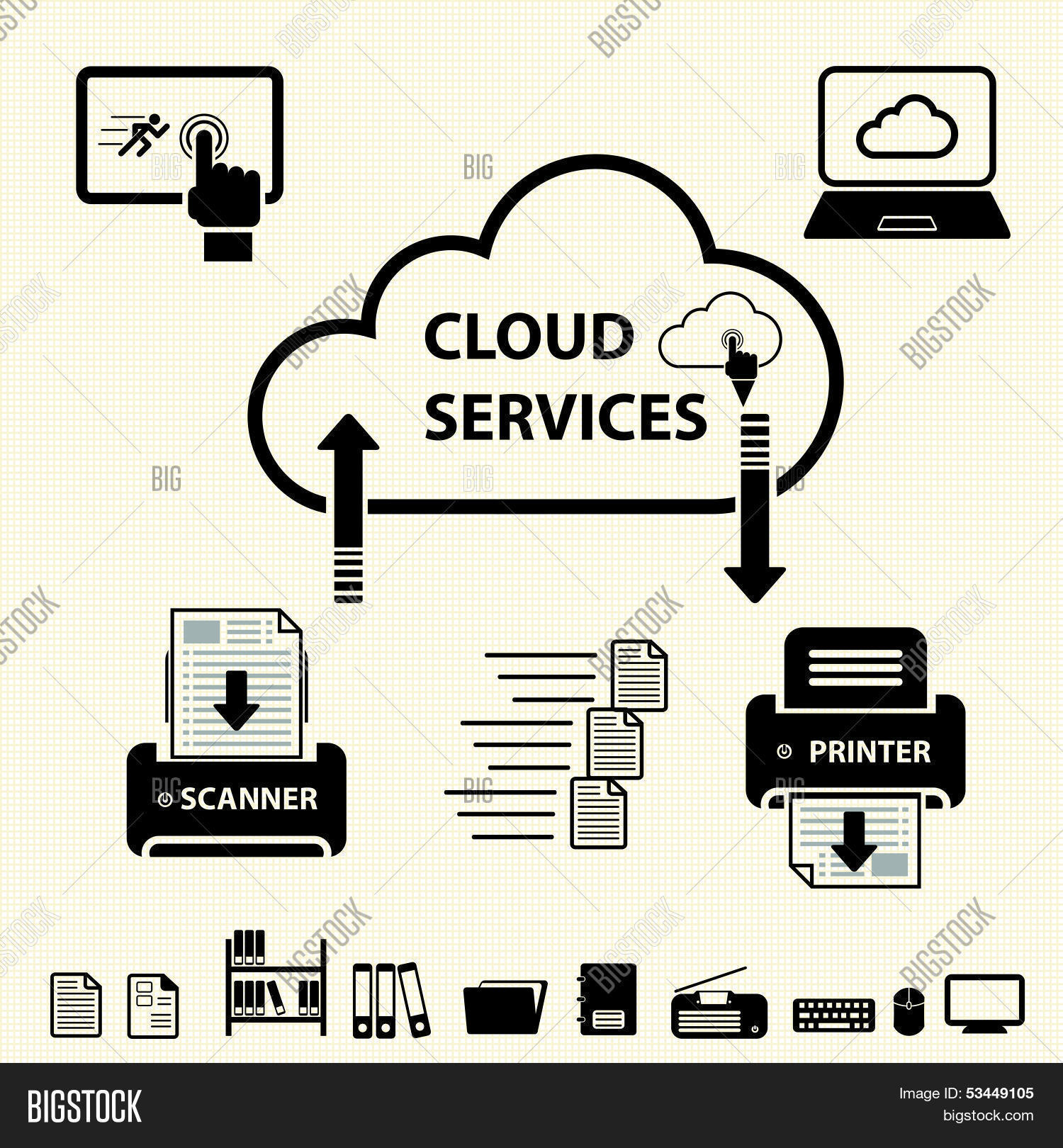 Cloud Services Vector & Photo (Free Trial) | Bigstock