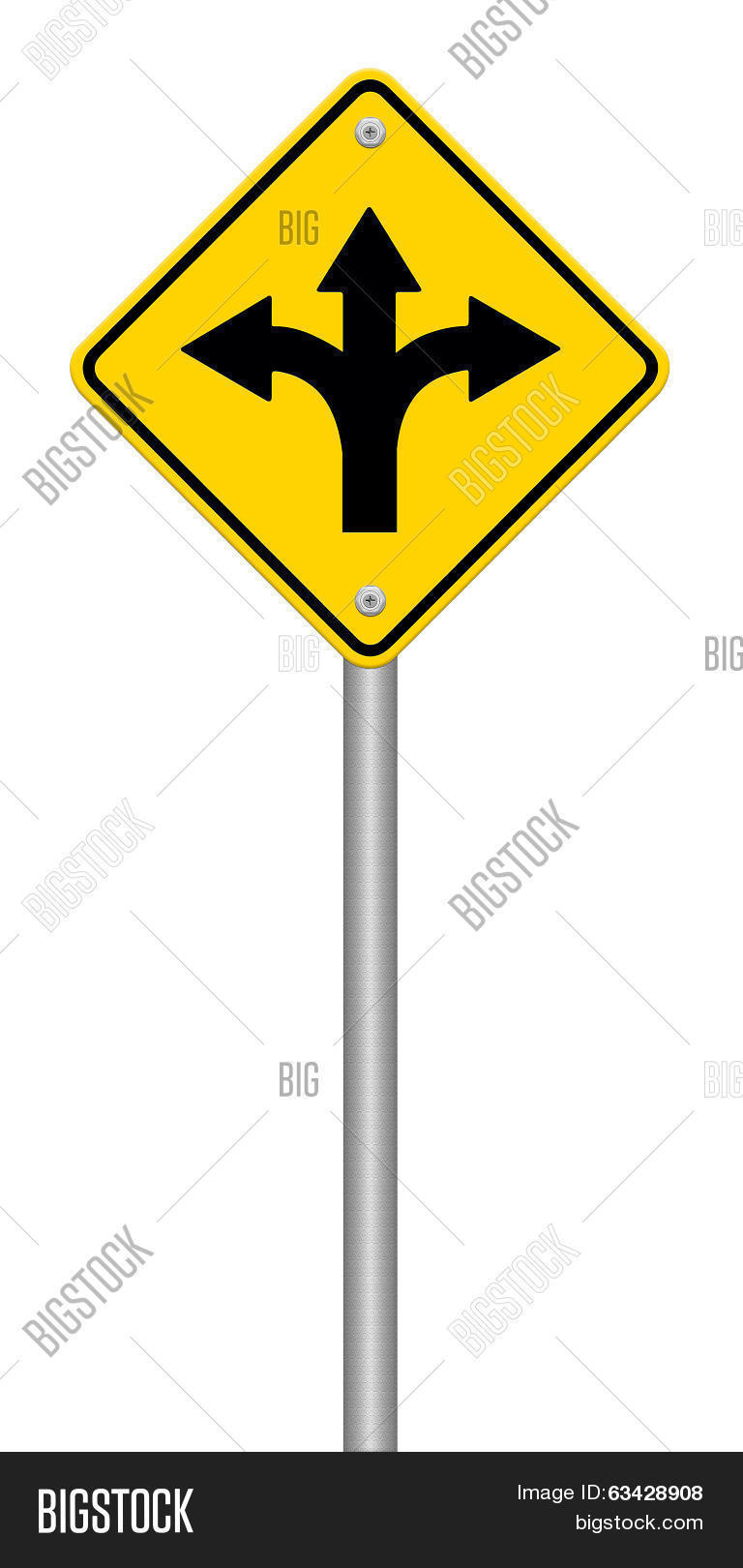 Fork Road Sign Image & Photo (Free Trial) | Bigstock