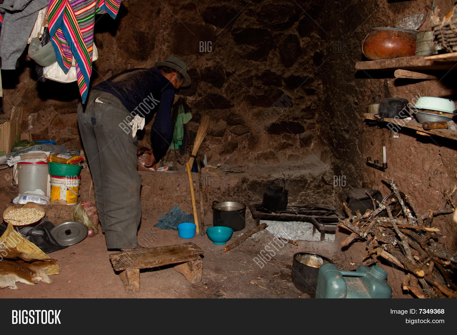 Man Hut, South America Image & Photo (Free Trial) | Bigstock