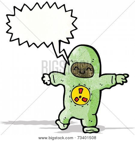 Cartoon Man Radiation Vector & Photo (Free Trial) | Bigstock