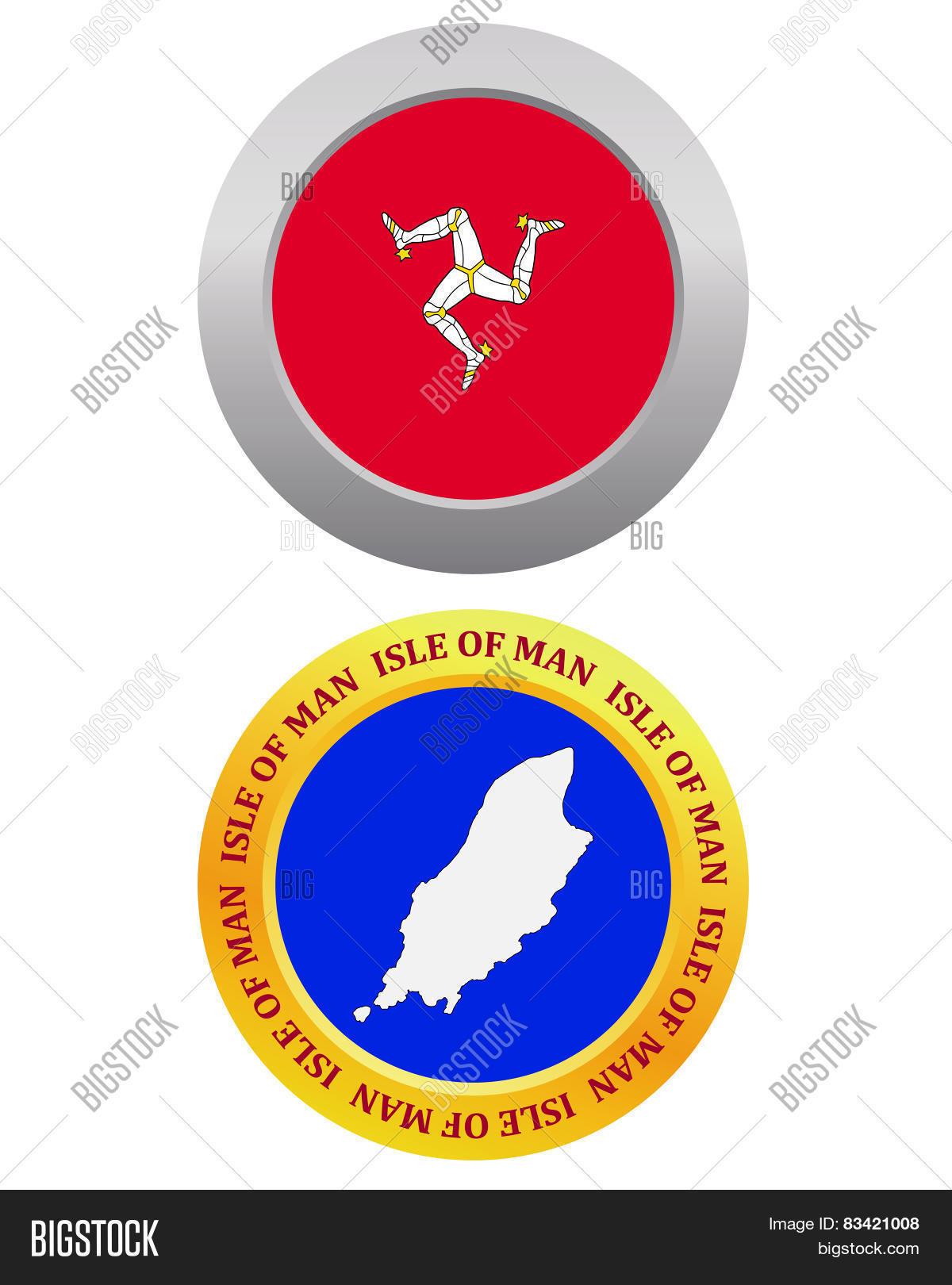 Button Symbol Isle Vector & Photo (Free Trial) | Bigstock