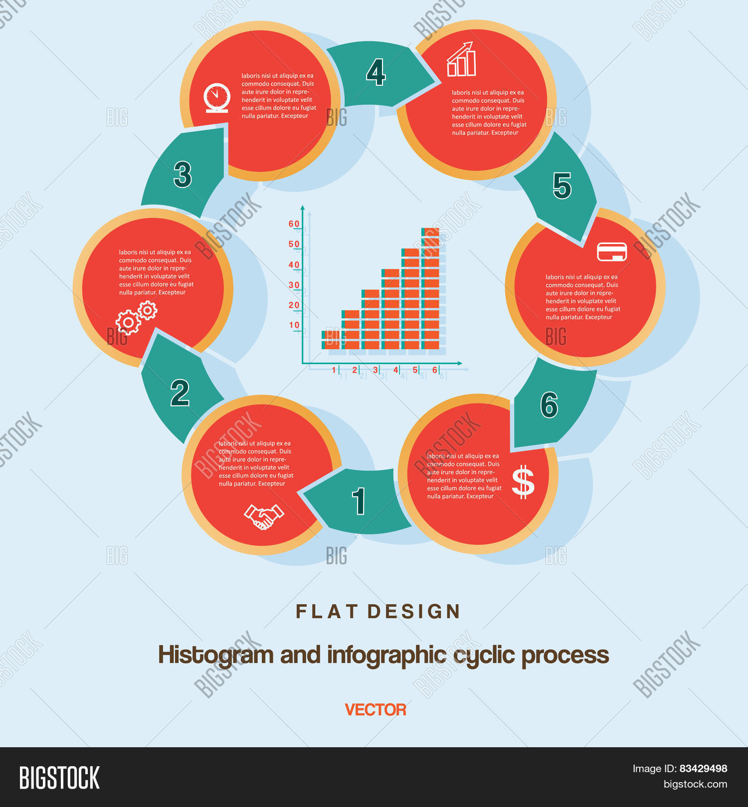 Histogram Infographic Vector & Photo (Free Trial) | Bigstock
